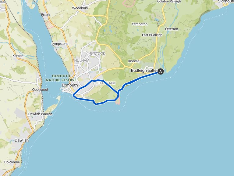 Boucle côtière d'Exmouth sea front & Orcombe Point au départ de ...